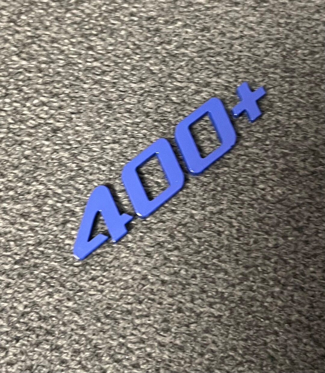 400 Lettering, Logo, Emblem Painted in Ultramarine Blue - Etsy