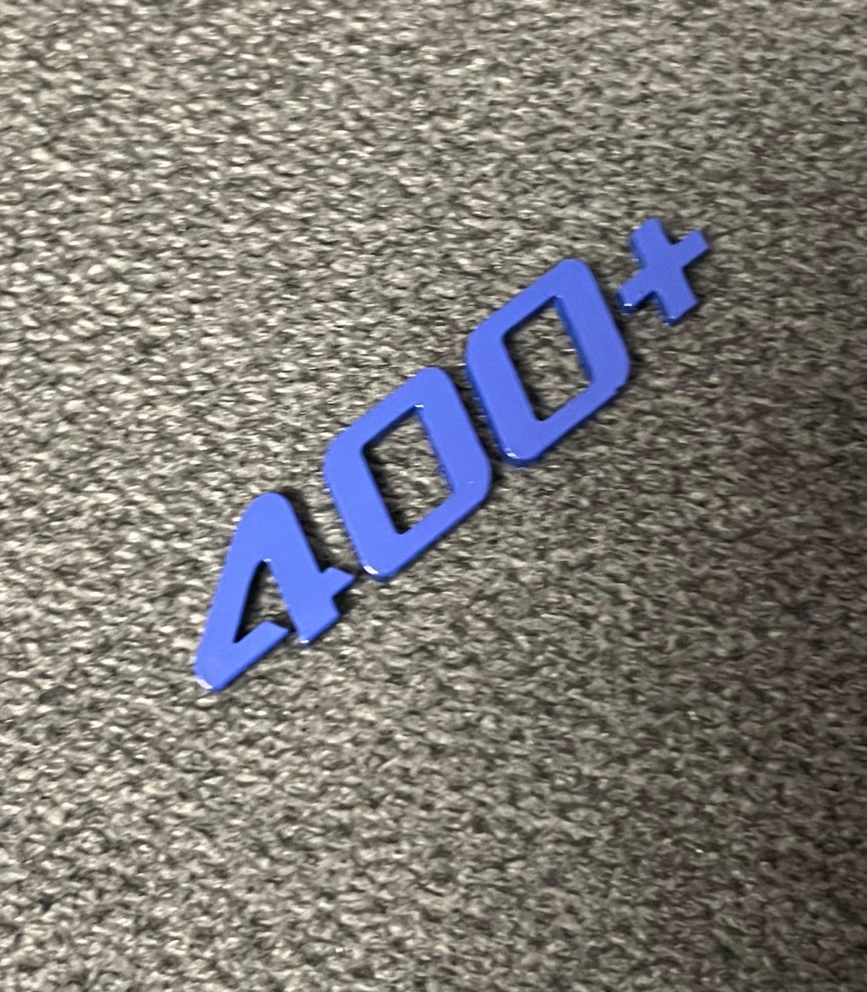 400 Lettering Logo Emblem Painted in Ultramarine Blue - Etsy