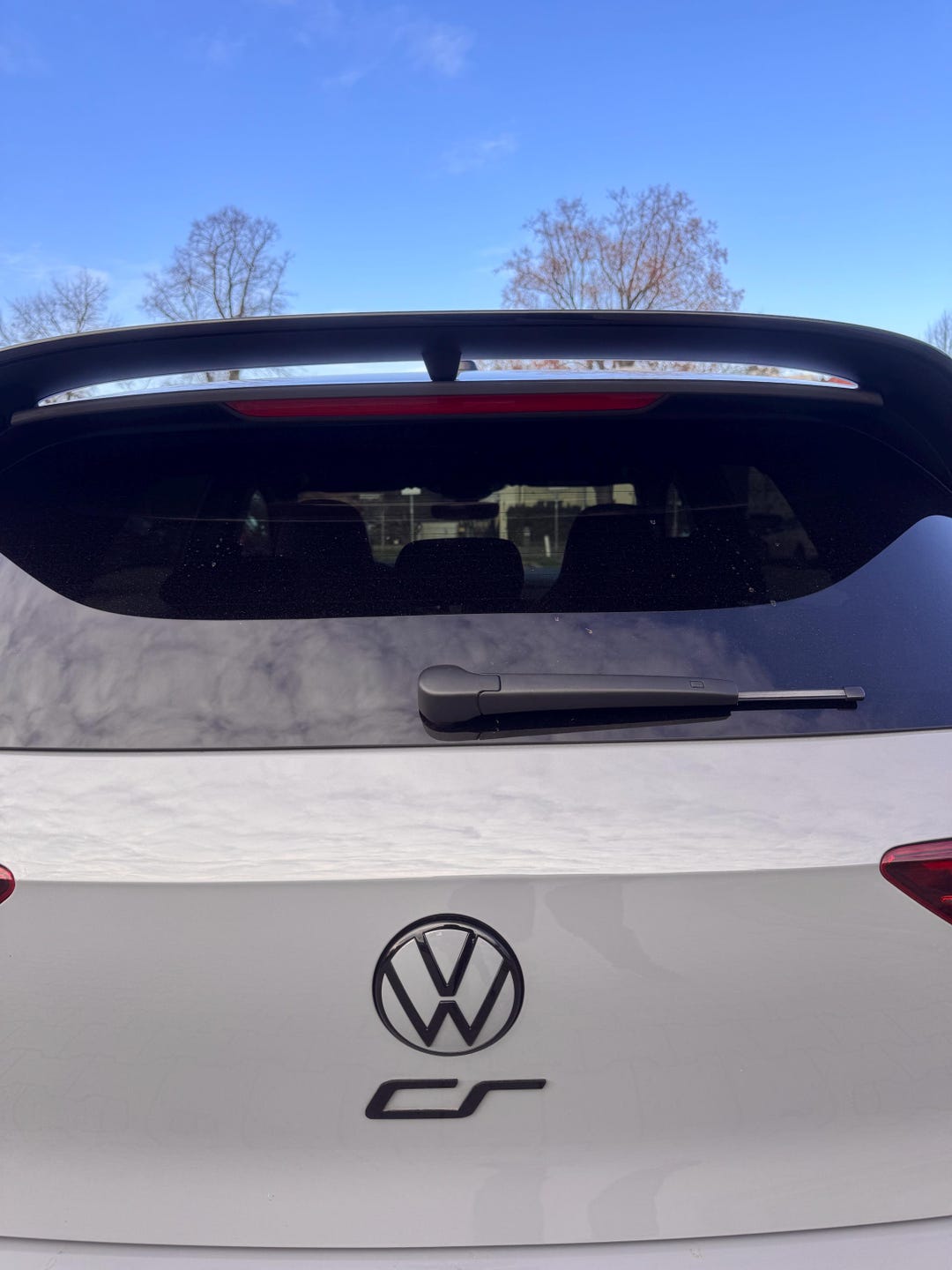 Vw Golf 8 Gti Rear Vw Original Logo in Black / Nardo Gray / Moonstone ...
