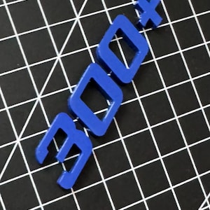 300+ Lettering, Logo, Emblem Painted in Ultramarine Blue - Etsy
