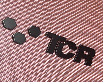 VW Golf Gti TCR Emblem, Logo for Radiator Grille in Tornado Red - Etsy