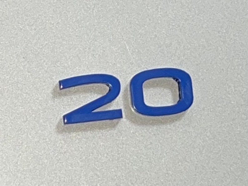 VW Golf 8 R 20 Years Emblem Logo Zahl 20 in Ultramarinblau - Etsy