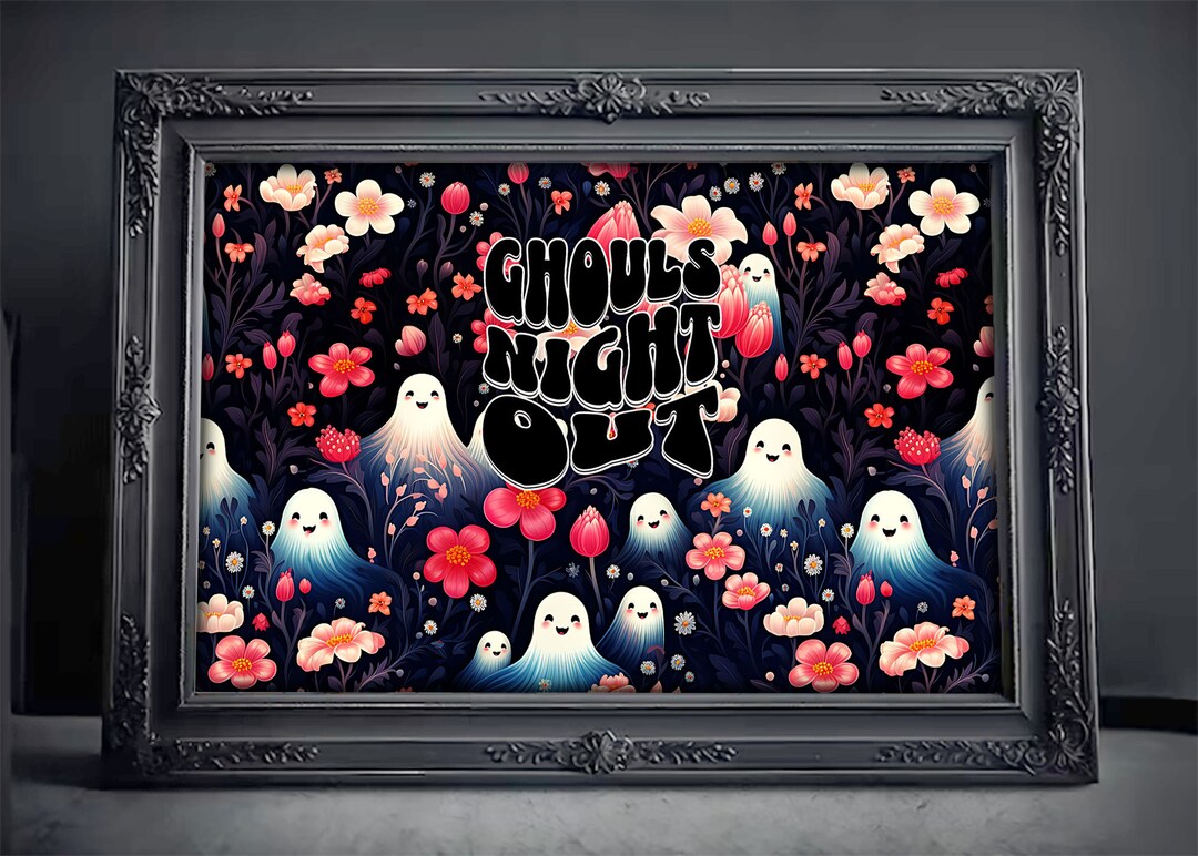 PRINTABLE Let's Go Ghouls Poster Zombie Girls Night Out - Etsy