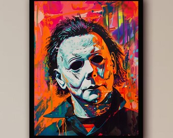 Michael Myers Poster Printable Halloween Wall Art High Resolution PNG ...