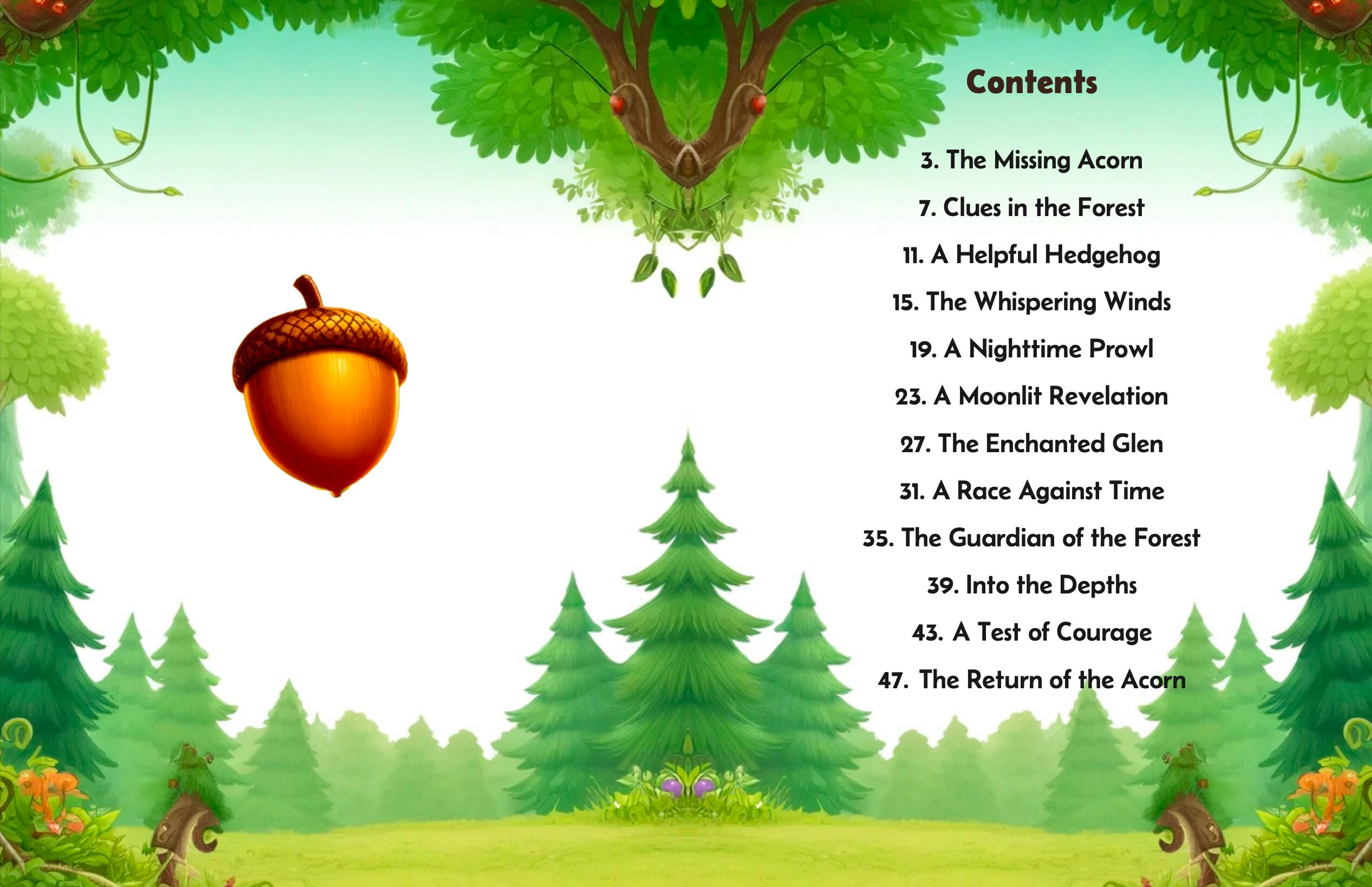 Lily's Wonderland Adventures the Mystery of the Lost Acorn - Etsy