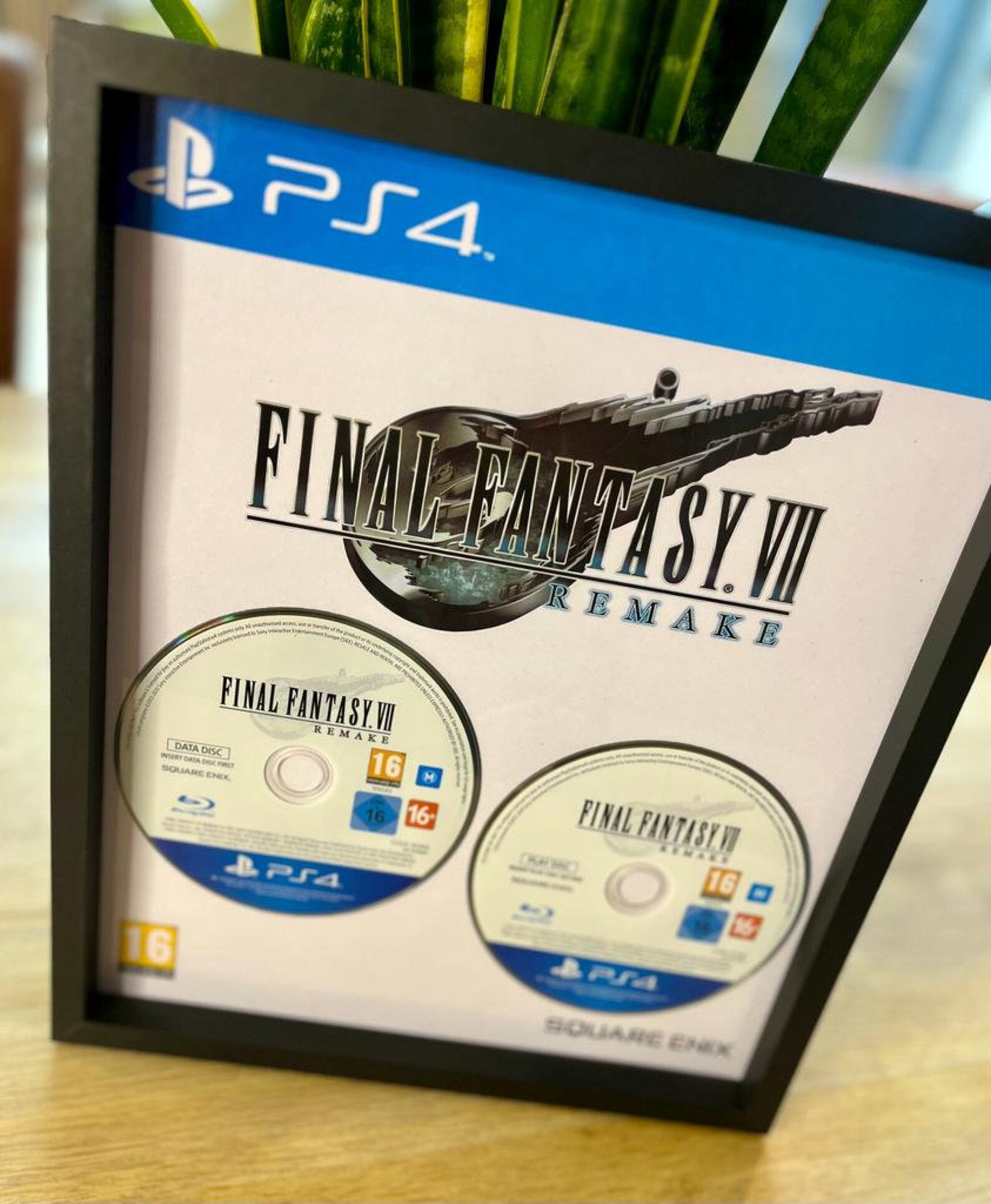 Final Fantasy 7 Remake PS4 Original Disc Framed Artwork - Etsy