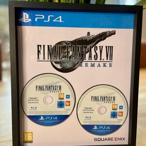 Final Fantasy 7 Remake PS4 Original Disc Framed Artwork - Etsy