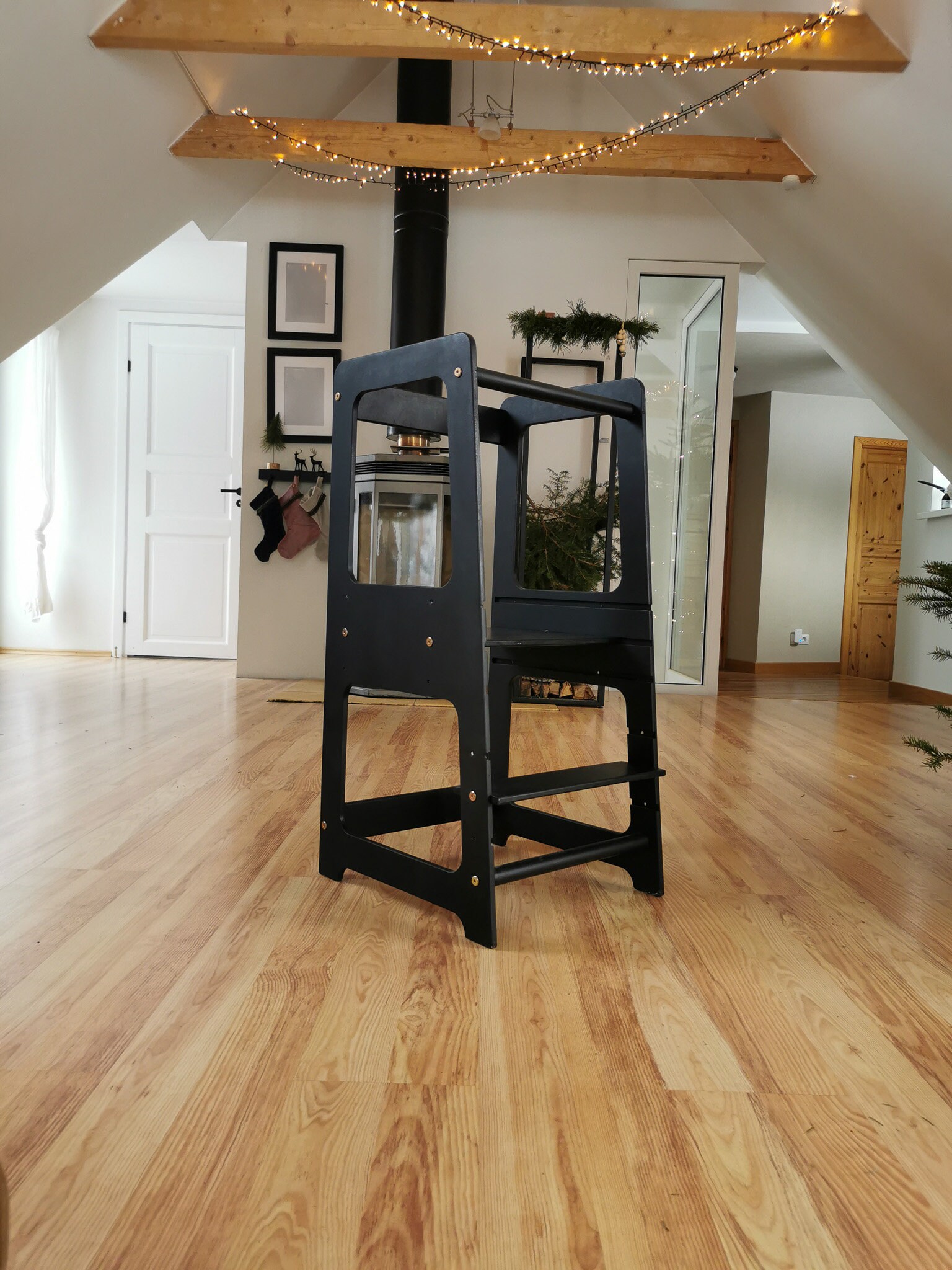 Montessori Kitchen Tower Kids Step Stool Montessori Furniture Kitchen ...