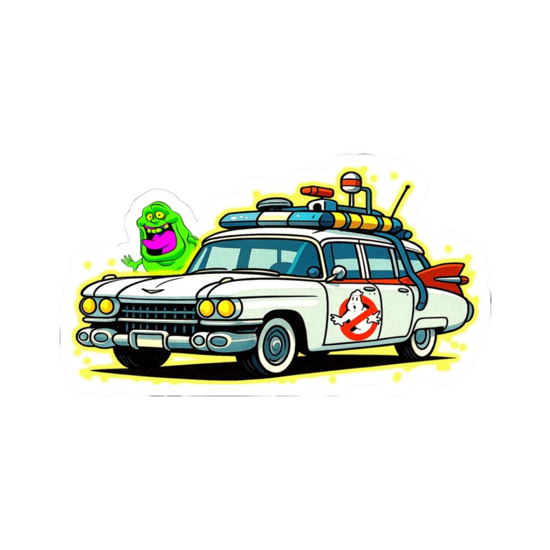 Ghostbusters Ecto-1 Car Sticker | Kiss-cut Sticker - Etsy