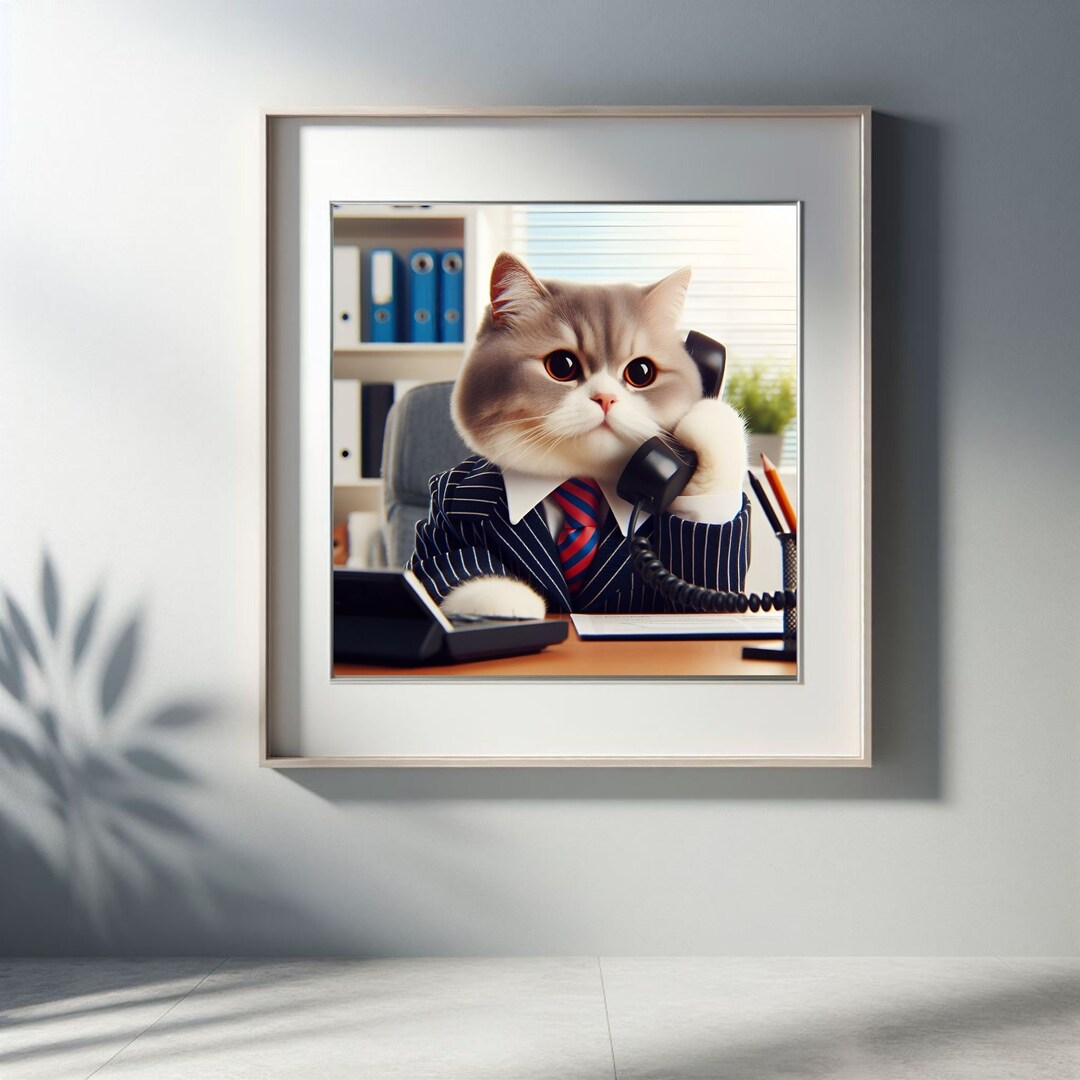 10 Boss Cats Rule the Office Shades, Suits, Phones These Feline Ceos ...