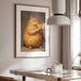 Cute Fat Cat Eating Pizza | Funny Oil Painting Style Wall Art for Cat ...