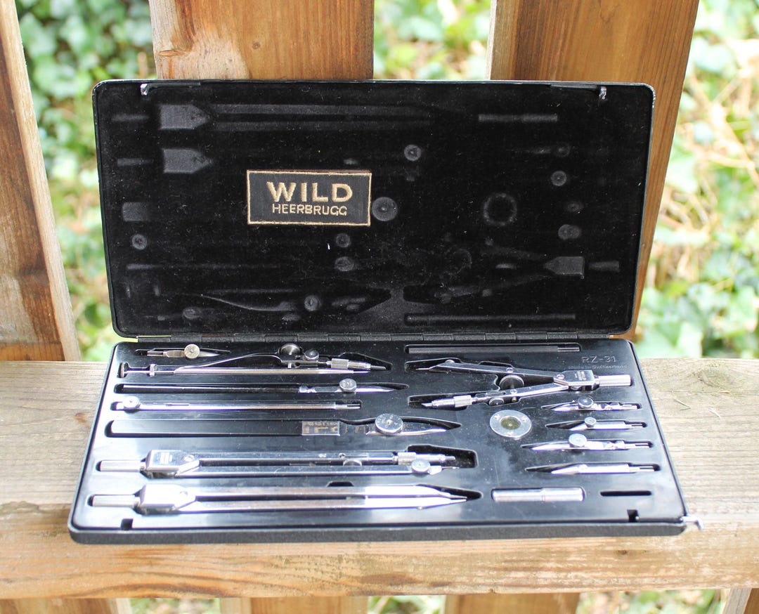 Wild Heerbrugg RZ-31 Drawing Set Compass Set Drawing Pen Stainless ...