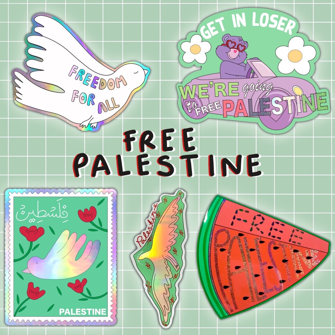 Free Palestine 5 Stickers Package Resistance Stickers Palestine ...