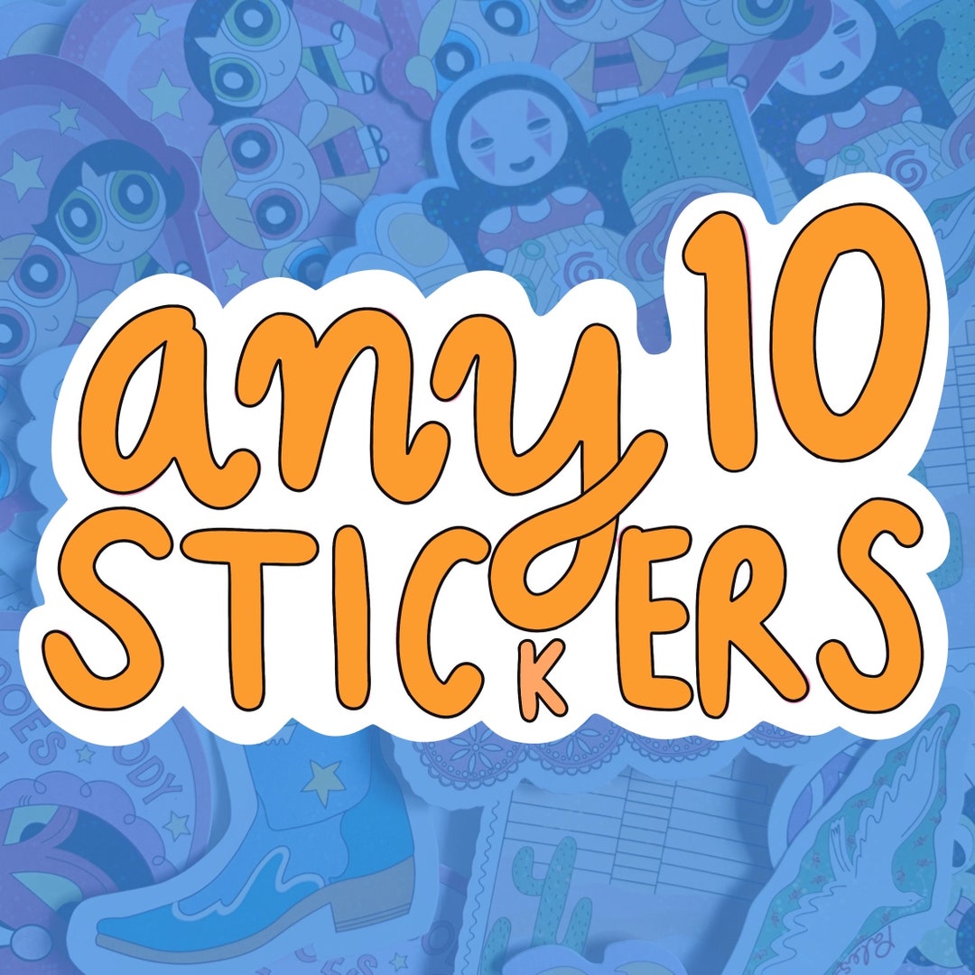 Custom 10 Sticker Bag Choose Any Sticker Sticker for Laptops Stickers ...