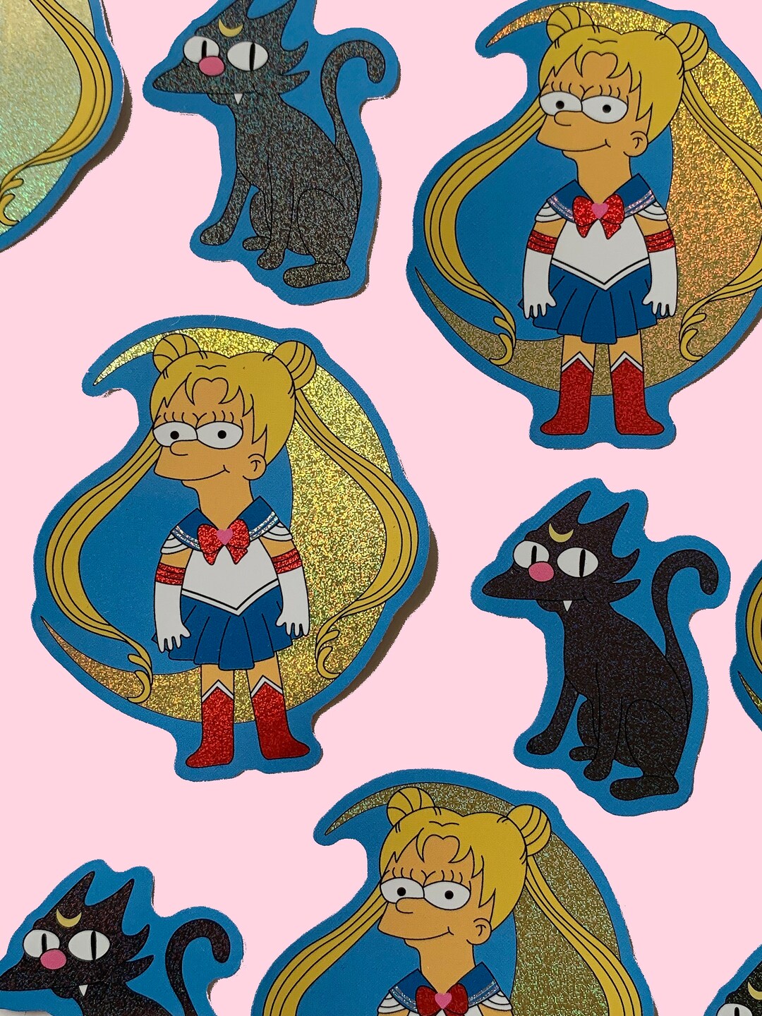 Lisa Simpson Sticker / Sailor Moon Sticker - Etsy