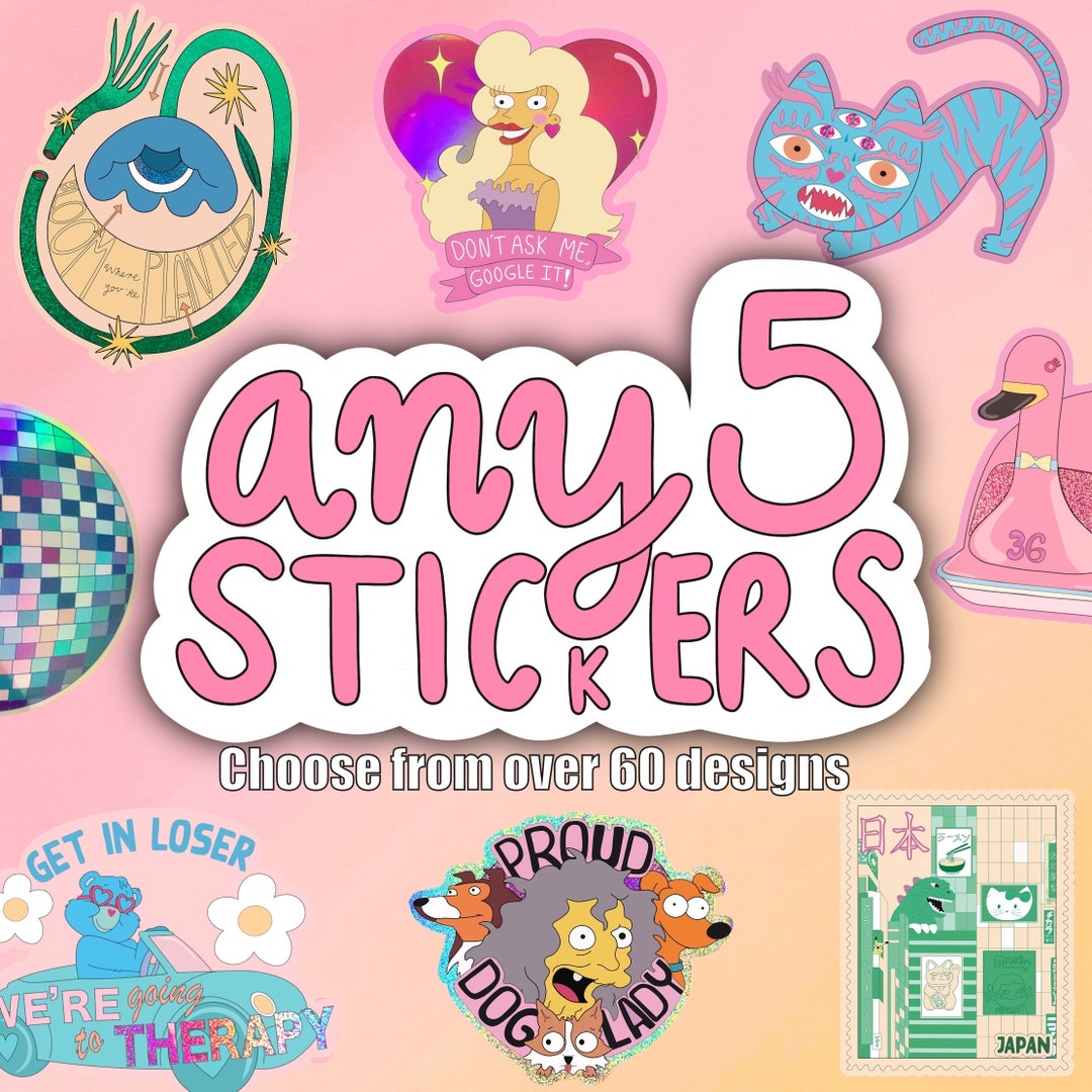 Custom Sticker Pack, Choose Your Own Stickers - Etsy