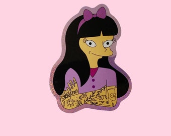 The Itchy and Scratchy Vinyl Stickers/simpsons Sticker/vinyl - Etsy