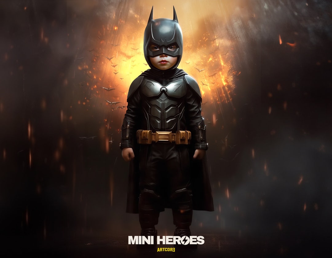 Batboy Digital Overlay, Photoshop Overlay, Mini Superhero Backdrop ...