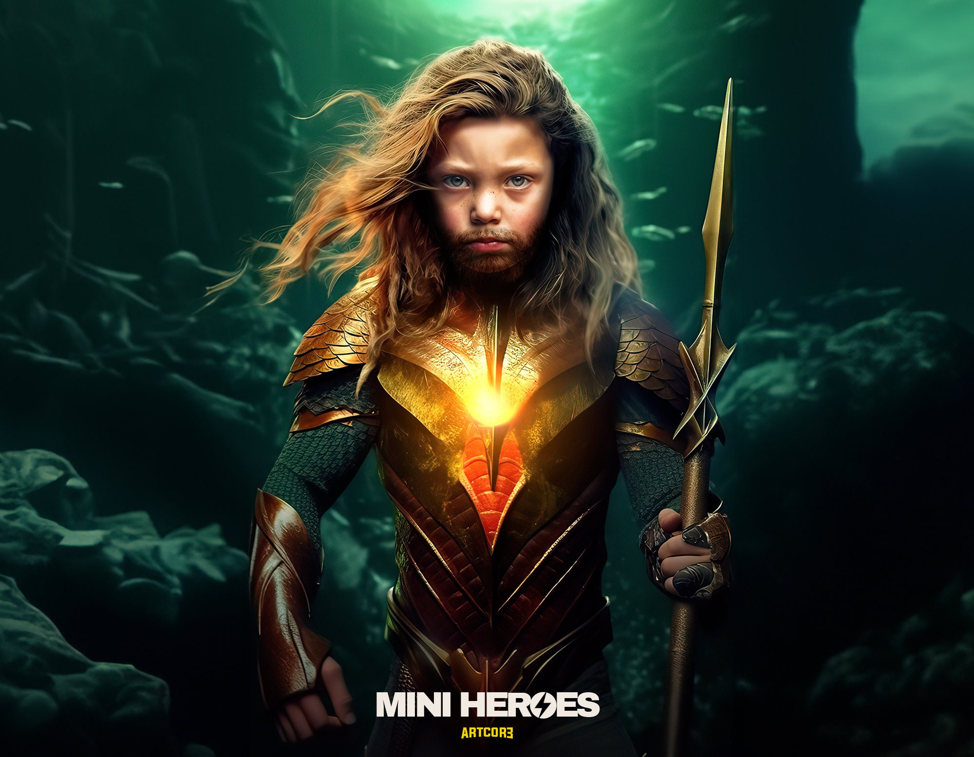 Aquaman Digital Overlay, Photoshop Overlay, Mini Superhero Backdrop ...