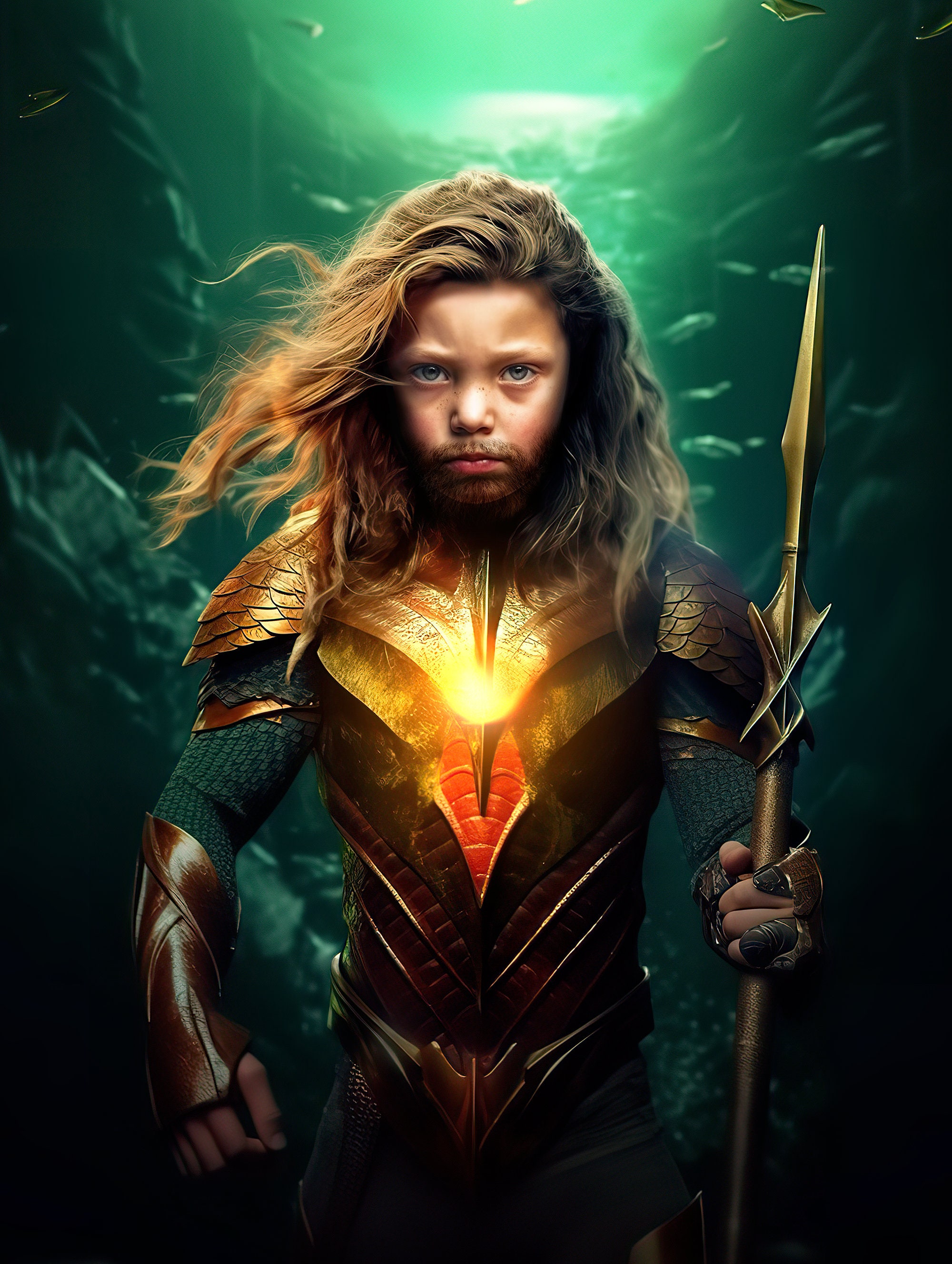 Aquaman Digital Overlay, Photoshop Overlay, Mini Superhero Backdrop ...