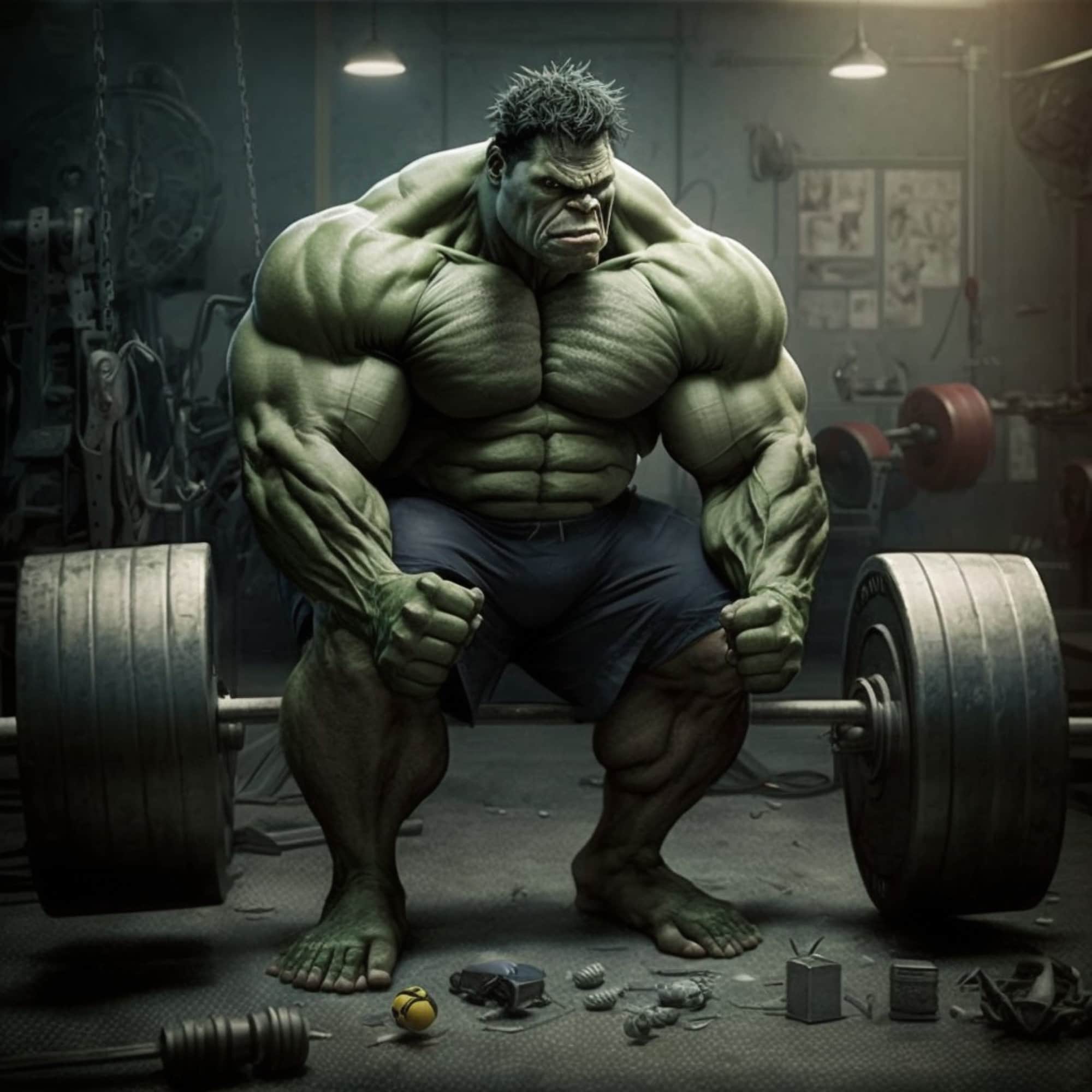 Hulk in the Gym - Etsy