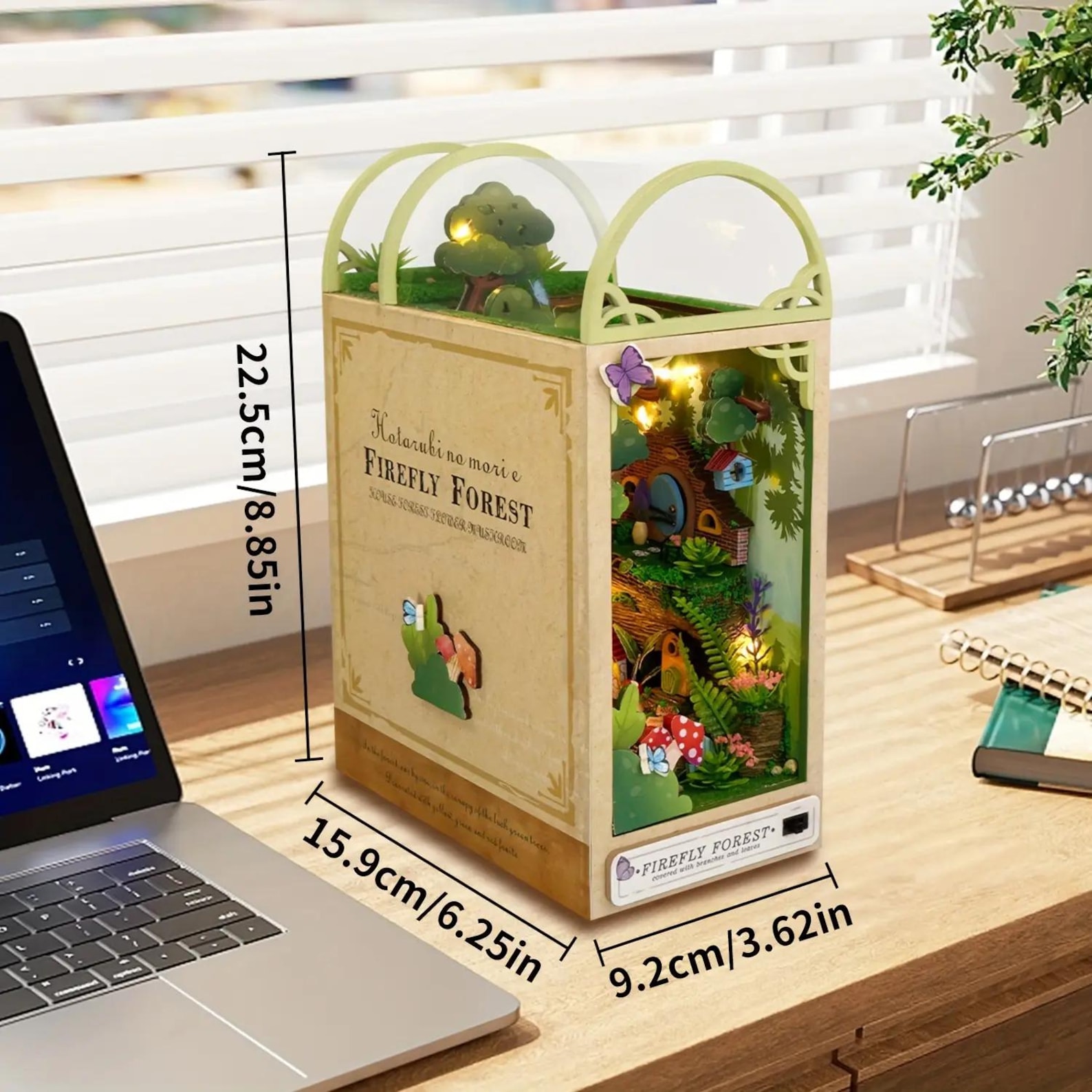 DIY 3D Fairy Tale Book Nook Kit, Enchanted Forest Dollhouse Bookstand ...