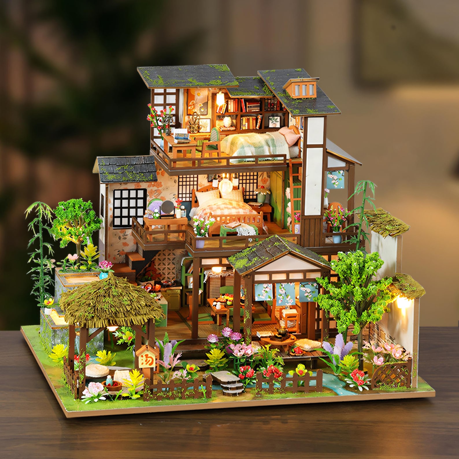 DIY Forest Adventures 3D Wooden Puzzle House Model Kit, Handcrafted ...