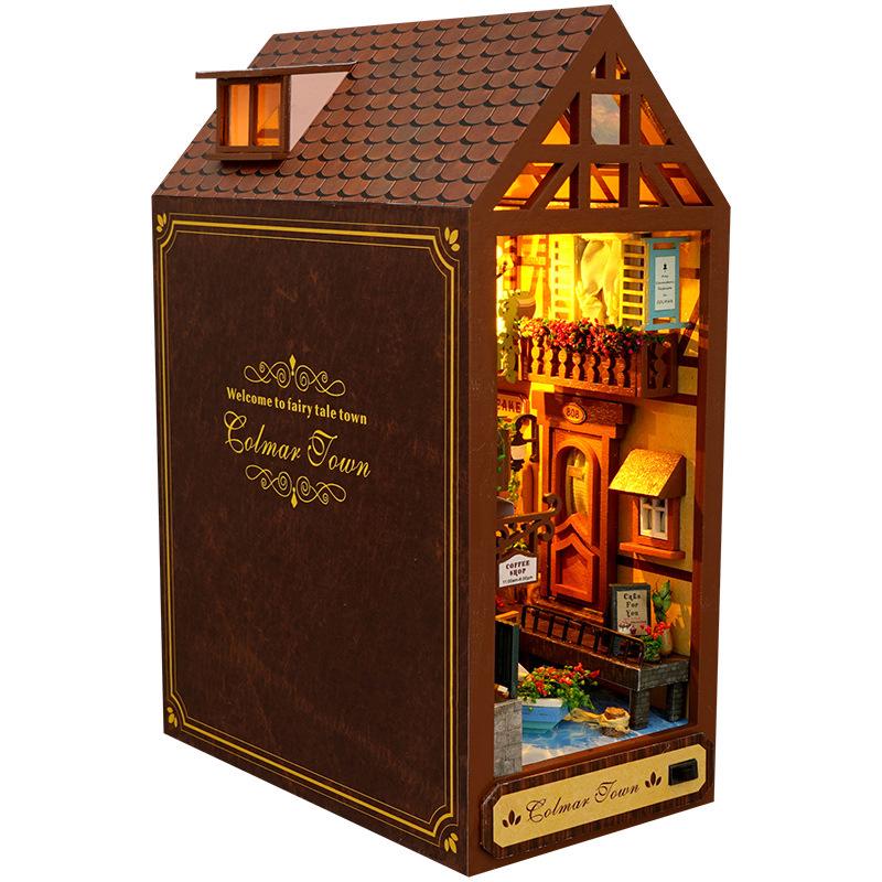 DIY 3D Fairy Tale Book Nook Kit, Enchanted Forest Dollhouse Bookstand ...