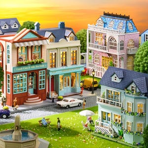 Exquisite Wooden 3D Puzzle Cottage - Handcrafted Mini Home Garden ...