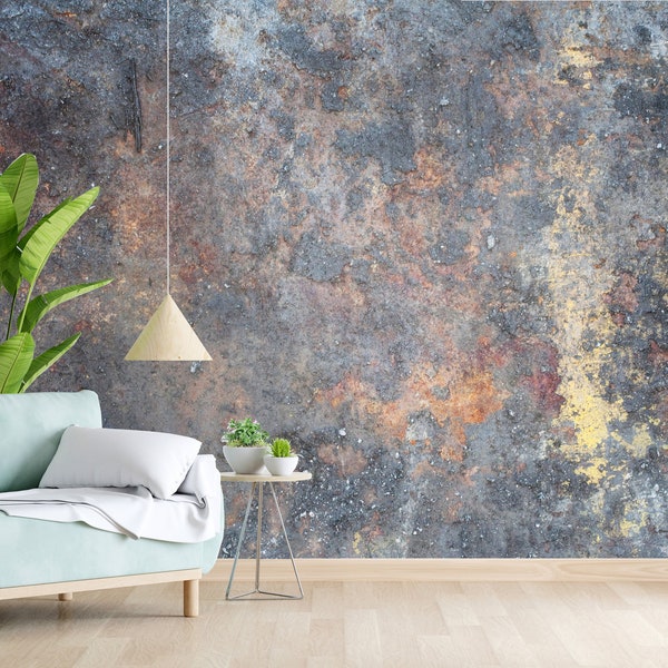 Rusty Peel and Stick Wallpaper - Etsy