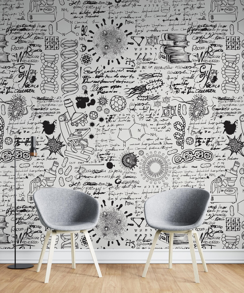 Science Themed Wallpaper | Chemical Symbols | Biology Medicine ...