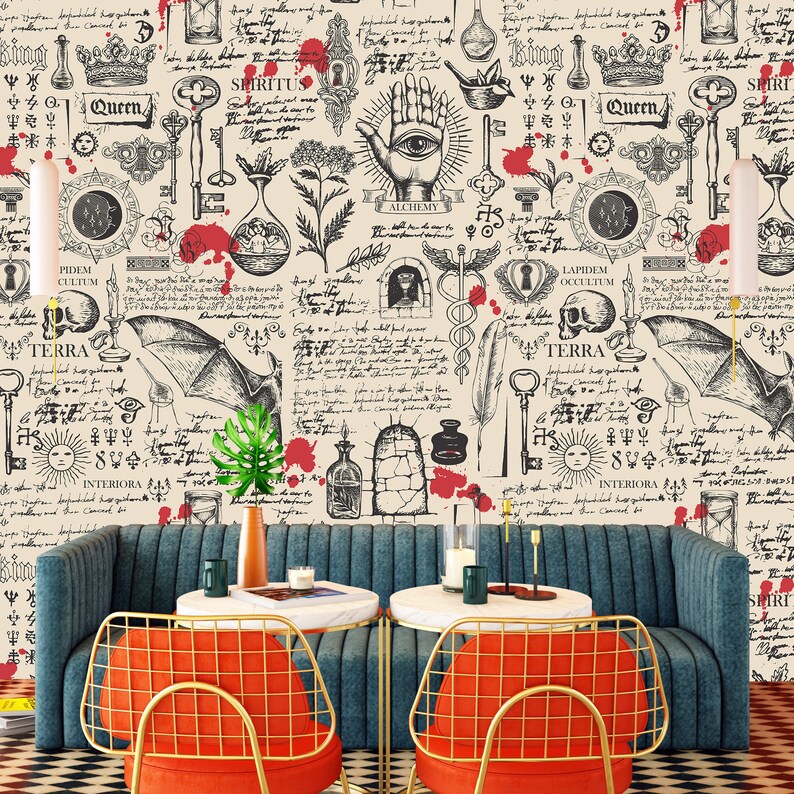 Esoteric and Occult Symbols Wallpaper | Alchemy Themed Wallpaper ...