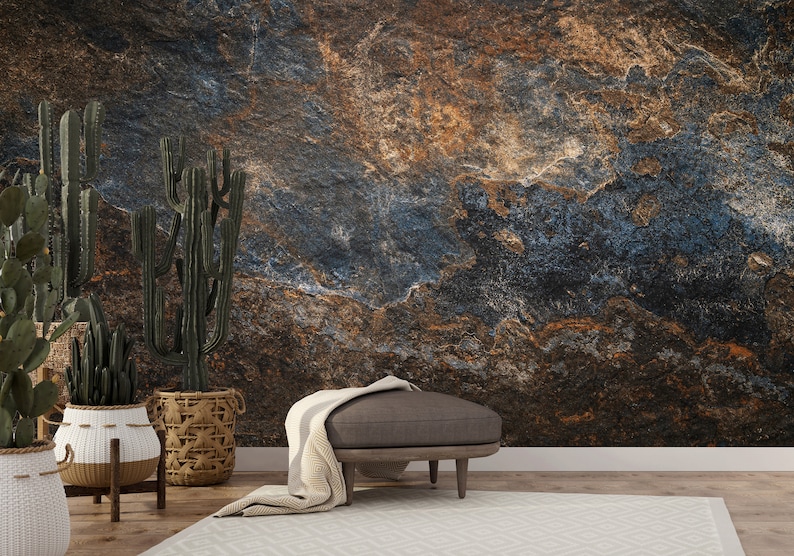 Ore Granite Stone modern Wallpaper Peel and Stick - Etsy
