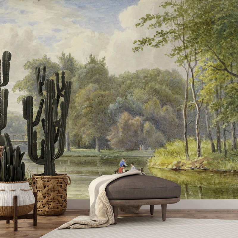 Retro Wall Mural - Etsy