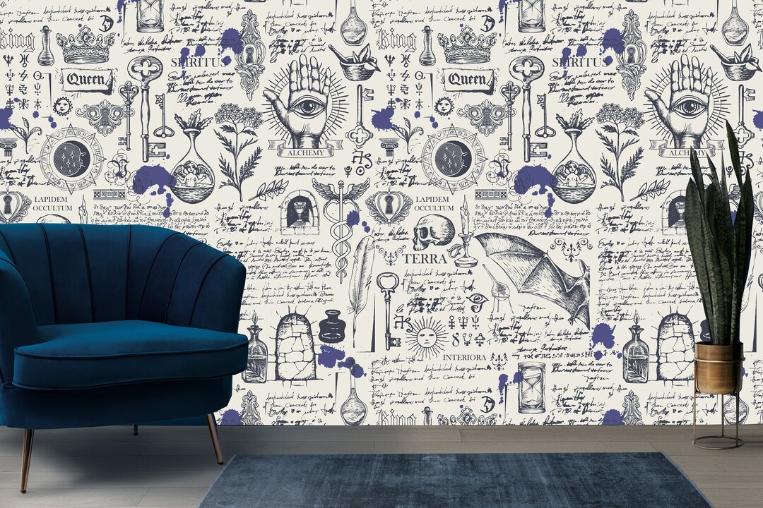 Esoteric Wallpaper | Peel and Stick Esoteric and Occult Symbols | Wall ...