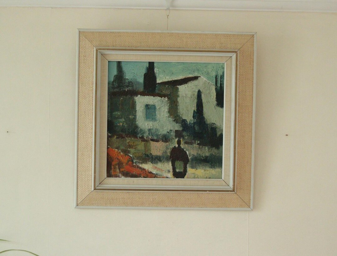 Original Swedish Mid-century Oil on Canvas – “marbella” by Tage Gavik ...