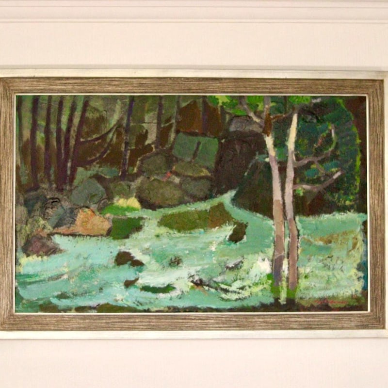 Polish Mid Century Painting - Etsy UK