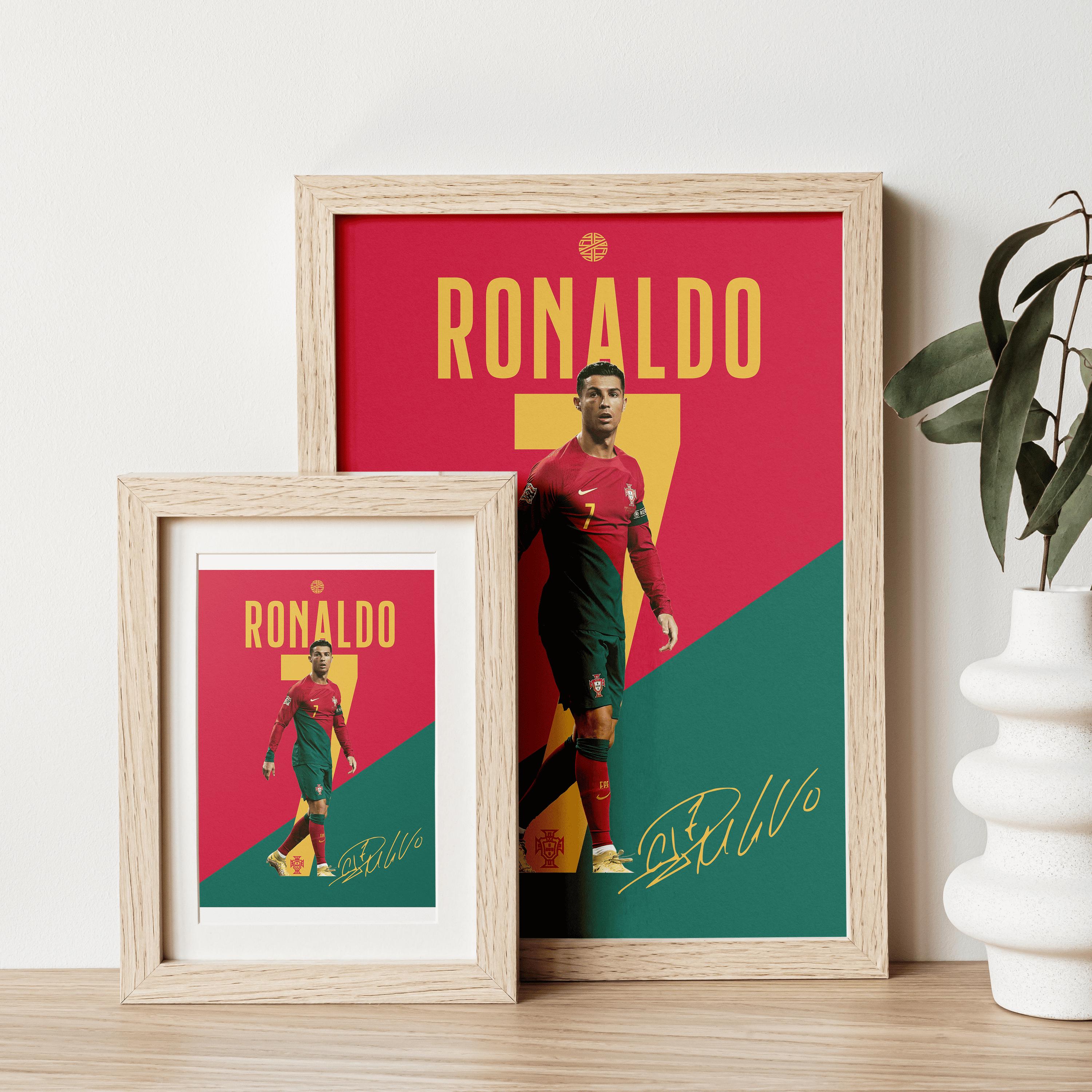 Ronaldo Wall Art, Printable Football Player Star Poster, Jersey Back ...