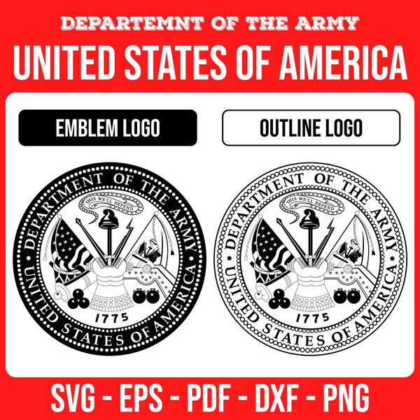 Department of Army Seal Svg - Etsy
