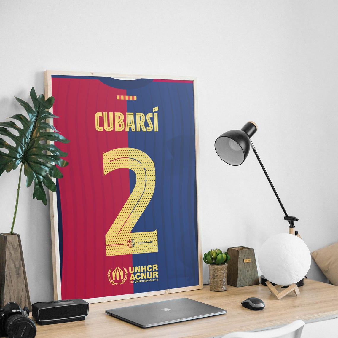 CUBARSI FC Barcelona Jersey Poster, Barcelona Print Art, Barcelona Wall ...
