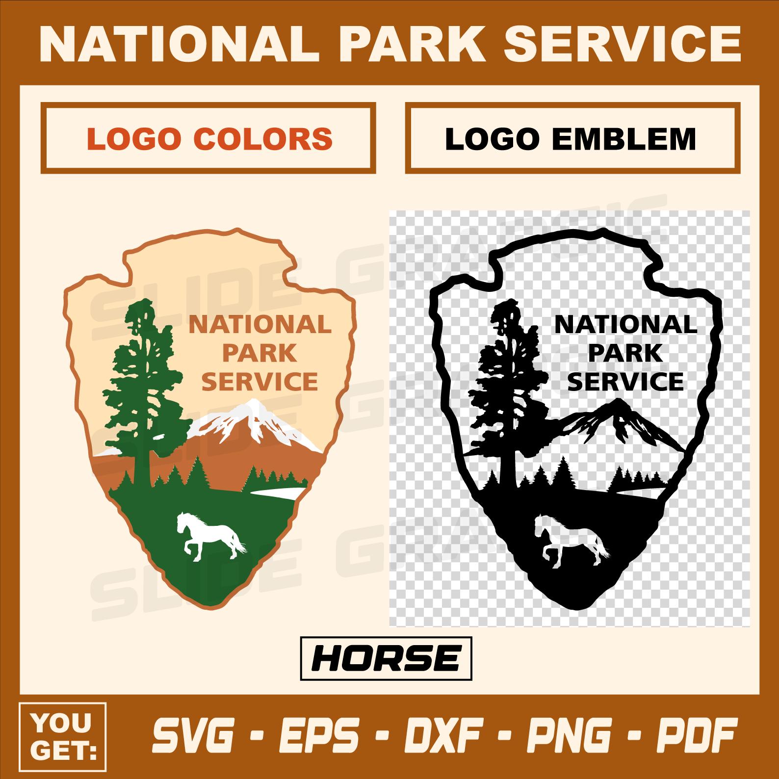 Horse National Park Service Logo Wildlife, Emblem and Color Logos, NPS ...
