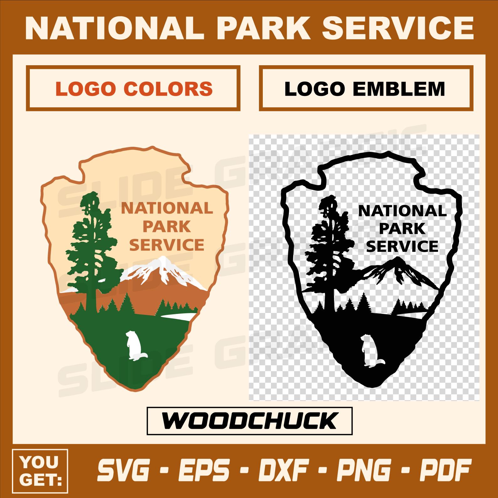 Woodchuck National Park Service Logo Wildlife, Emblem and Color Logos ...