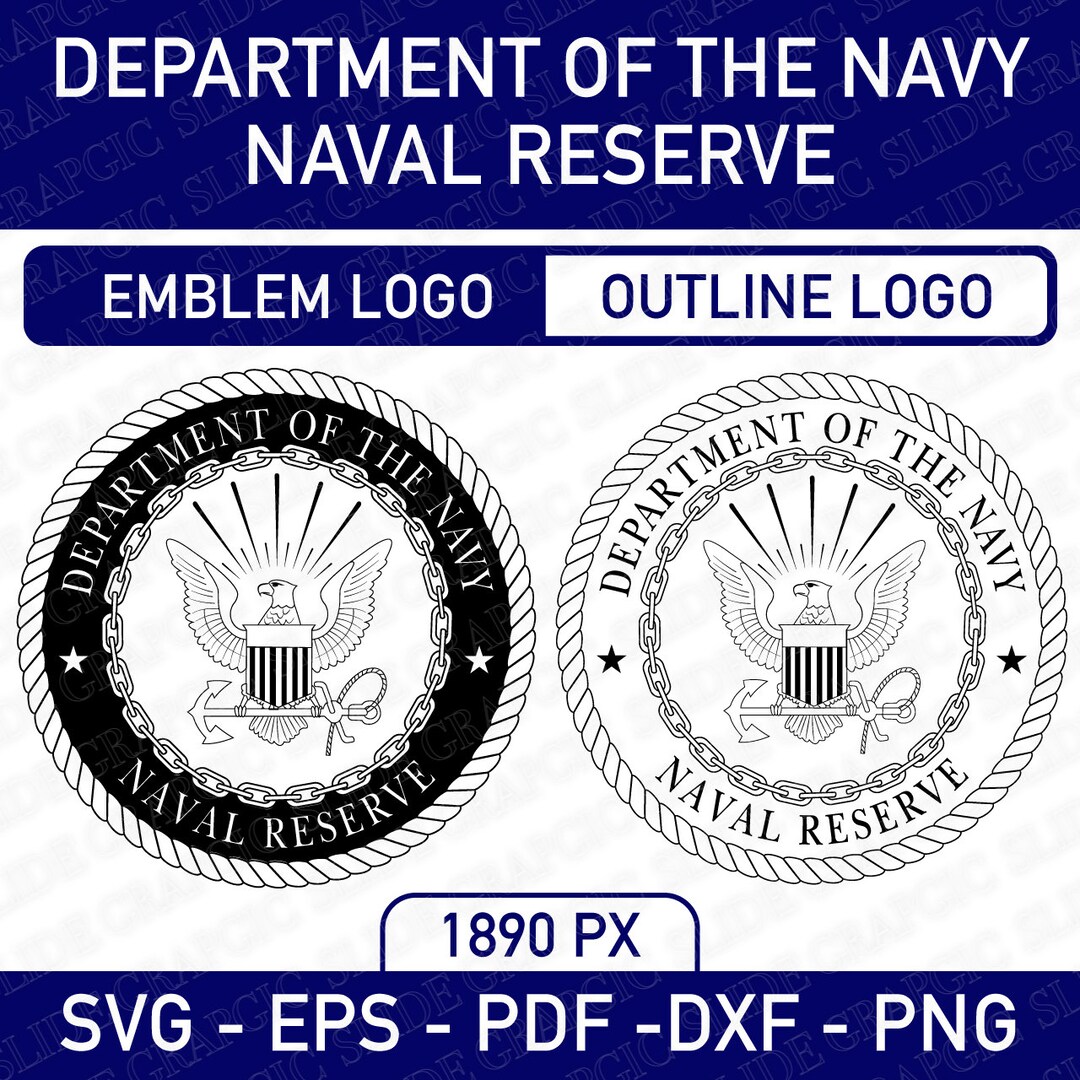 DXF Emblem & Outline 2 Logos US Department of the Navy, Naval Reserve ...