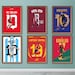 6 Printable Football Stars Posters, Ronaldo Messi Mbappe Halaand M ...