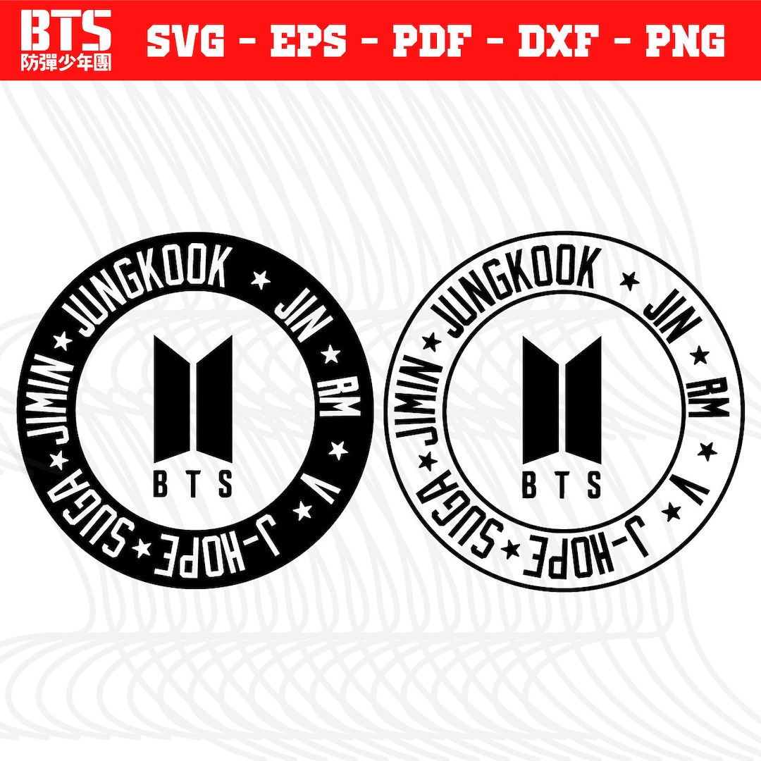 BTS Logo Simple - Bangtan, Jimin, Jin, Jungkuk, RM, V, J-hope, Suga ...