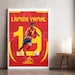 Printable 5 Football Stars Poster, Ronaldo Messi Mbappe Neymar Yamal ...