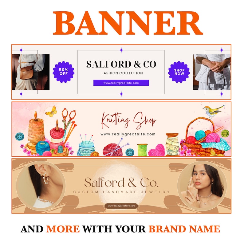 I Will Custom Etsy Shop Banner and Logo Design for Your Shop - Etsy