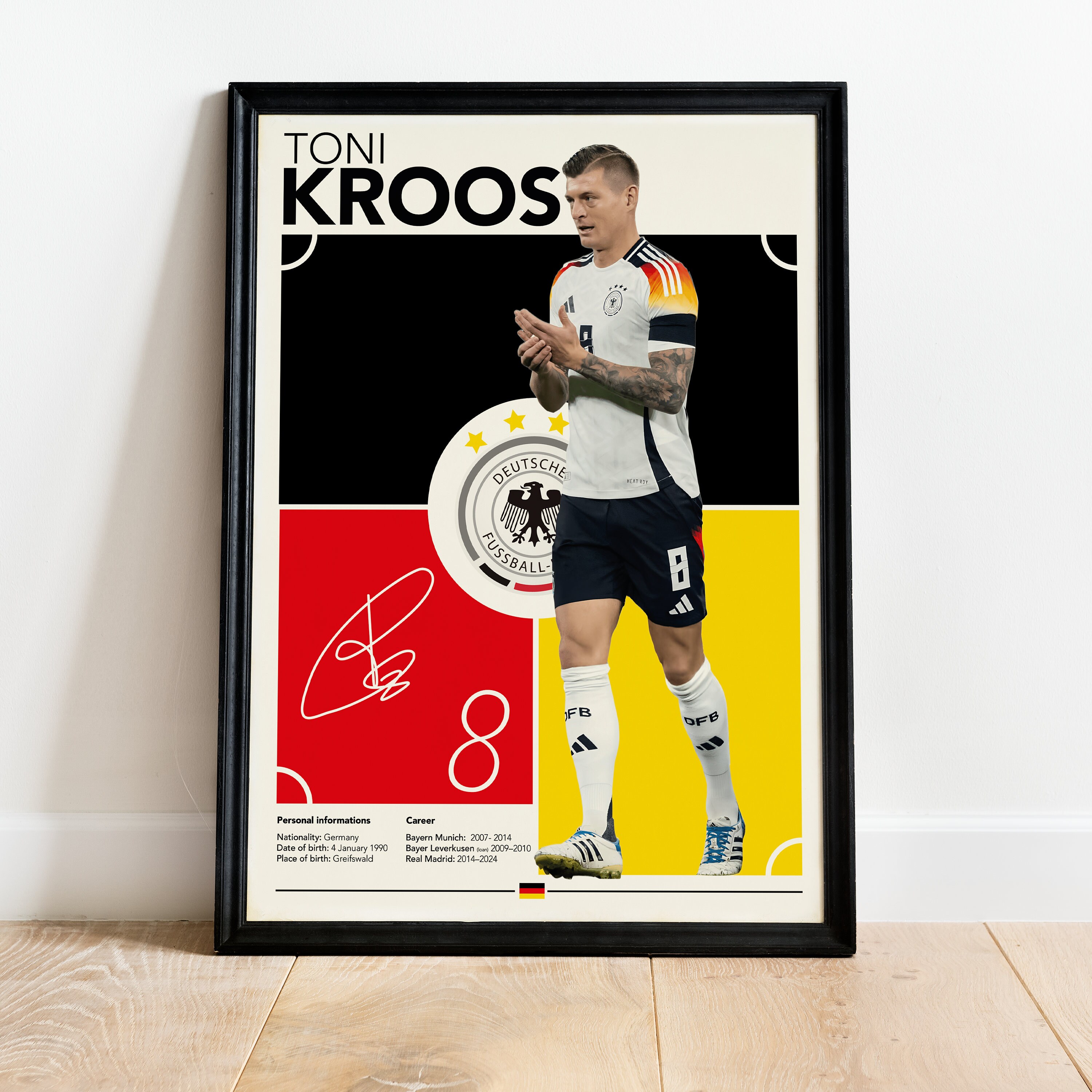 Toni Kroos Poster, Germany Football Player Prints, Sports Bedroom ...