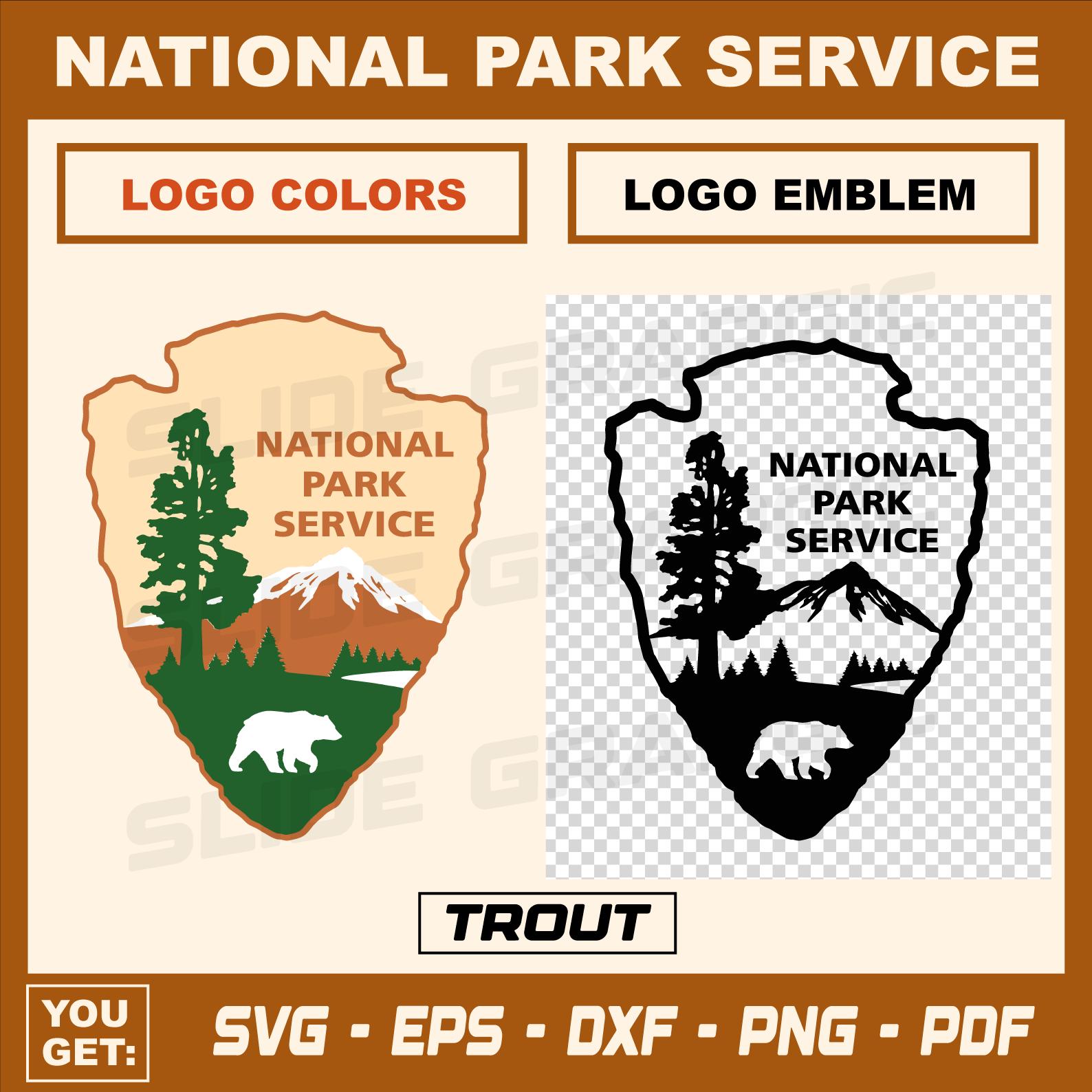 Bear National Park Service Logo Wildlife, Emblem and Color Logos, NPS ...