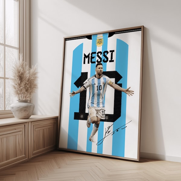 Messi Painting Canvas - Etsy UK
